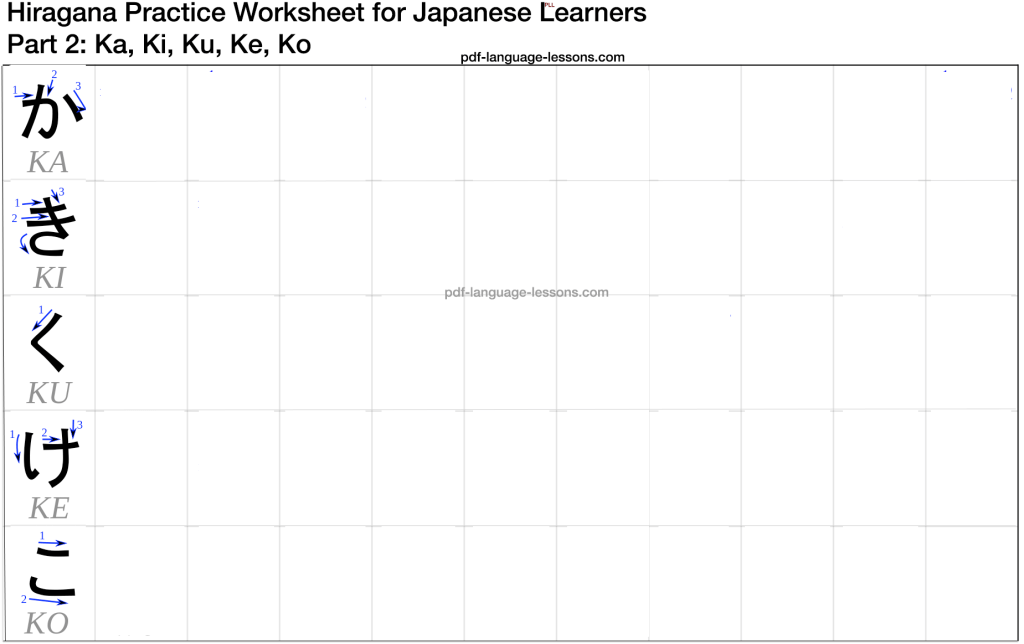 FREE Hiragana PDF: Learn To Write Easily in 10 Steps