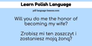 Learn Polish: 12 Wonderful Ways to Ask Marry Me In Polish