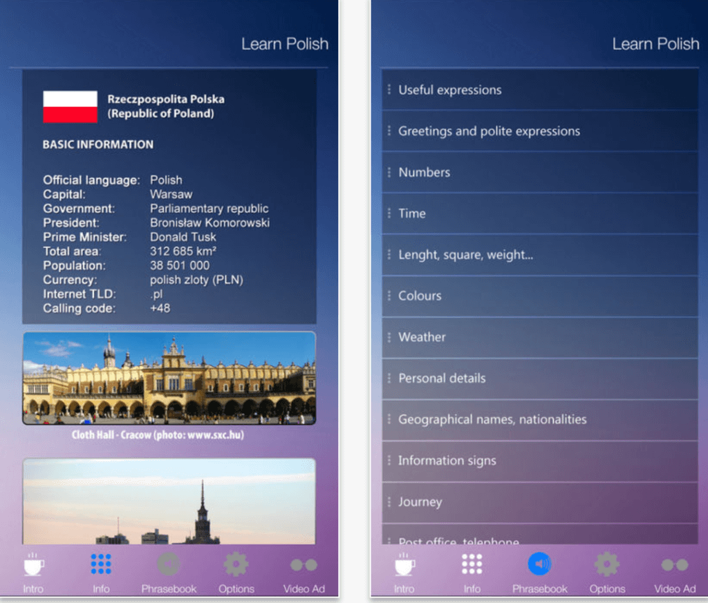 Polish learning app 3 - PDF Language Lessons