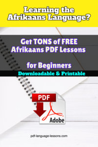 Afrikaans PDF Lessons for Beginners. Free Downloads.