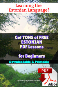 8+ Estonian PDF Lessons for Beginners. Free Downloads.