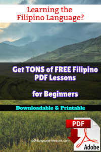 Filipino PDF Lessons for Beginners. Free Downloads.