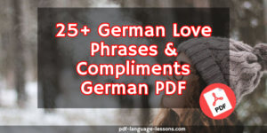 German PDF Lessons for Beginners. Free & Printable.